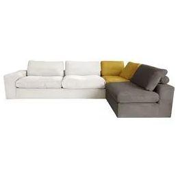 Ecksofa Alina "Sandy" Sofas Gr. B/T: 276cm x 226cm, Cord, Armlehne links, bunt (gct 11/ gct 95/ 149) mit losen Sitz und Rückenkissen, in modernem Cordstoff