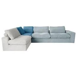 Ecksofa Alina "Sandy" Sofas Gr. B/T: 276cm x 226cm, Cord, Armlehne rechts, bunt (gct 9/ gct 46/ 6) mit losen Sitz und Rückenkissen, in modernem Cordstoff