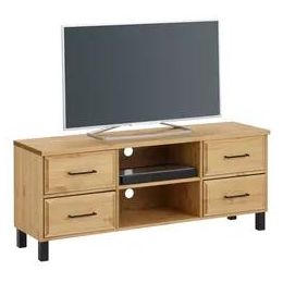 TV-Board Home Affaire "Kemi" Sideboards Gr. B/H/T: 130cm x 54cm x 37cm, 4 St., beige (natur) Breite 130 cm, aus massiver Kiefer, FSC