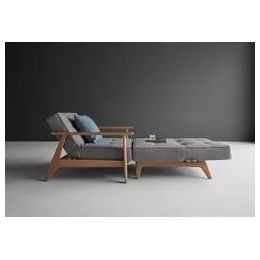 Sessel INNOVATION LIVING TM "Splitback, Multifunktion, Loungesessel, Relaxstuhl, Fernsehsessel" Gr. Struktur grob MIXED DANCE, B/H/T: 112 cm x 79 cm x 99 cm, grau (grey) Relaxsessel mit verstellbarer Rückenlehne, Armlehne aus massiver Eiche