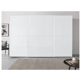 Schwebetürenschrank Rauch "Kleiderschrank Schrank Garderobe TOPSELLER OTELI inkl. Inneneinteilung" Schränke Gr. B/H/T: 315 cm x 210 cm x 62 cm, weiß mit 3 Innenschubladen sowie zusätzlichen Einlegeböden MADE IN GERMANY