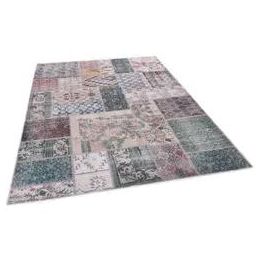 Teppich Gino Falcone "Adara GF 094" Teppiche Gr. B: 160cm, 3mm, L: 230cm, bunt Flachgewebe, Patchwork-Vintage Design, waschbar