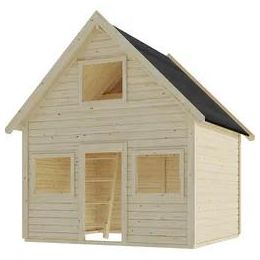 Spielhaus Konifera "Kuno" Spielhäuser beige (naturbelassen) Kinder Fichte, BxTxH: 213x183x253 cm