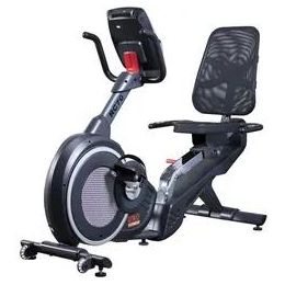 UNO Fitness Liege-Ergometer U.N.O. FITNESS "RC 70", silber (schwarz, silberfarben), FahrradtrainerB:66cm H:120cm L:165cm, Schwungmasse ca. 12 kg, 32 Widerstandsstufen, B:66cm H:120cm L:165cm