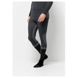 3/4-Leggings Jack Wolfskin "SEAMLESS WOOL PANTS M", Herren, Gr. XXL (58), Normalgrößen, grau (phantom), 55% WOLLE (MERINO), 43% POLYAMID, 2% ELASTHAN, Hosen