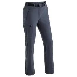 Funktionshose Maier Sports "Rechberg" Gr. 20, Kurzgrößen, grau Damen Hosen Outdoorhose gefüttert, Wanderhose mit 4 RV-Taschen, Regular Fit