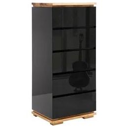 Kommode MCA furniture "Chiaro" Sideboards Gr. B/H/T: 51cm x 115cm x 40cm, 5 St., schwarz (schwarz hochglanz) Schubladenkommode Breite ca. 51 cm