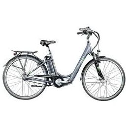 Zündapp E-Bike ZÜNDAPP "Green 3.7" E-Bikes Gr. 48cm, 28 Zoll (71,12cm), grau Pedelec, Elektrofahrrad für Damen u. Herren