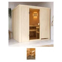 Karibu Sauna "Tromsö" Saunen beige (natur)