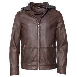 Lederjacke Maze "42020525" Gr. M, braun (dark brown) Herren Jacken