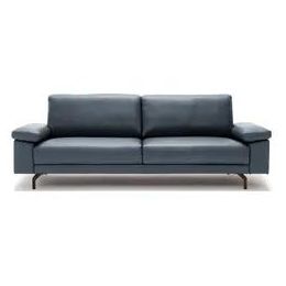 2-Sitzer CREATION BY ROLF BENZ "hs.450" Sofas Gr. B/H/T: 180cm x 85cm x 95cm, Leder OSKAR, blau (blaugrau)