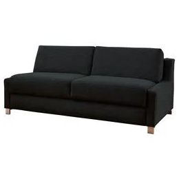 Schlafsofa Bali "Viola" Sofas Gr. 160cm x 200cm, Kaltschaummatratze, Basic: Gitterrostunterfederung mit Kaltschaummatratze, grau (anthrazit)