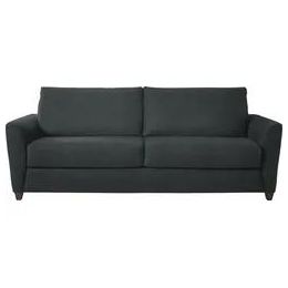 Schlafsofa Bali "Dallas" Sofas Gr. B/H/T: 195cm x 93cm x 103cm, Material, Ausführung, grau (anthrazit) Dauerschlaffunktion, mit Lattenrost und Matratze