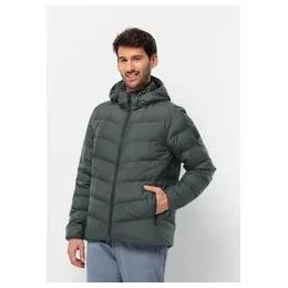 Daunenjacke Jack Wolfskin "COLONIUS JKT M" Gr. S (48), grün (slate-green) Herren Jacken