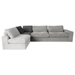 Ecksofa Alina "Sandy" Sofas Gr. B/T: 276cm x 226cm, Cord, Armlehne rechts, grau (gct 9, gct 79, 49) mit losen Sitz und Rückenkissen, in modernem Cordstoff