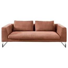 3-Sitzer 3C Candy "Marango" Sofas Gr. B/H/T: 230 cm x 83 cm x 98 cm, Cord, braun (rost) Lose Rücken- und Sitzkissen Cord-Bezugg