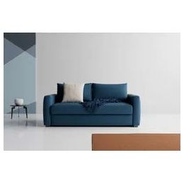 3-Sitzer INNOVATION LIVING TM "Cosial Schlafsofa hochwertige Schlaffunktion, bequem und zeitlos" Sofas Gr. B/H/T: 199cm x 86cm x 110cm, gleichschenklig, blau (navy blue) komfortables, kompaktes Design kombiniert mit nordischem Charakter.