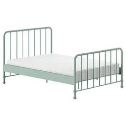 Metallbett Vipack "Bronxx", grün (grün matt, grün matt, grün matt), B:146,5cm H:110cm L:207cm, Betten, aus Metall