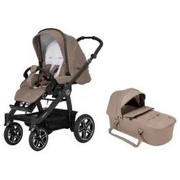 Kombi-Kinderwagen Hartan "Racer GTS - Casual Collection", braun (happy feet), Baby, Polyester, Baumwolle, Kinderwagen, mit Kombitasche; Made in Germany