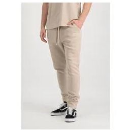 Jogginghose Alpha Industries "Alpha Industries Men - Jogger Organics EMB Jogger" Gr. 3 XL, Normalgrößen, beige (organic beige) Herren Hosen