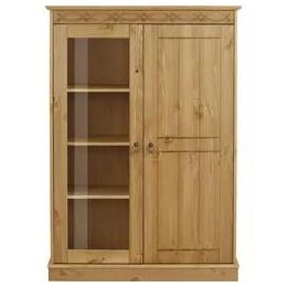 Highboard Home Affaire "Indra" Sideboards Gr. B/H/T: 85,4 cm x 120 cm x 32 cm, beige (natur) Vitrine, Breite 86 cm