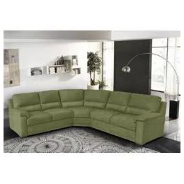 Ecksofa Egoitaliano "Doris, modernes Designerecksofa in hochwertigen Microfaserqualitäten" Sofas Gr. B/H/T: 266cm x 90cm x 246cm, Luxus-Microfaser BLUSH, langer Schenkel rechts, grün (kiwi) edle Detailverarbeitung, wahlweise fleckenabweisend oder in Lederoptik