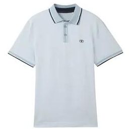 Tom Tailor Herren Basic Poloshirt, weiß, Uni, Gr. XXL