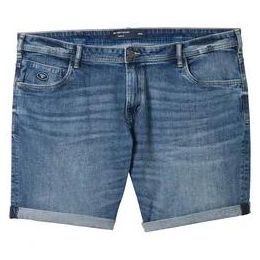 Tom Tailor Herren Plus Size - Jeansshorts, blau, Uni, Gr. 46