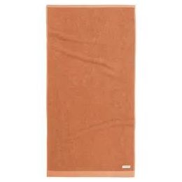 Tom Tailor Unisex Handtücher im 2er-Pack, 50x100 cm, orange, Uni, Gr. 50X100