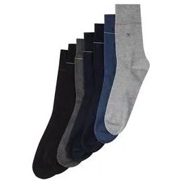 Tom Tailor Herren Socken in einer 7-Tage-Box, grau, Uni, Gr. 39-42