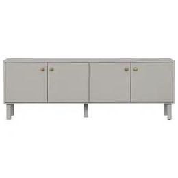 TV-Schrank Woood "Madu" Schränke Gr. B/H/T: 160cm x 56cm x 46cm, 4 St., grau H 56 cm x B 160 T 46