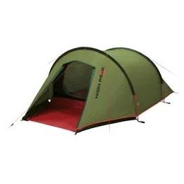 Tunnelzelt High Peak "Kite 2" Zelte Gr. B/H/L: 140cm x 95cm x 330cm, rot (pestorot)