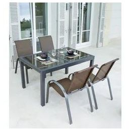 Garten-Essgruppe Merxx "Côte d ́Azur" Sitzmöbel-Sets grau