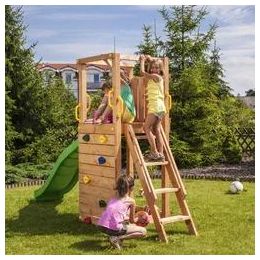 Spielturm Fungoo "TIPTOP" Spieltürme braun Kinder mit Rutsche & Kletterwand