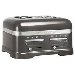 KitchenAid Toaster "Artisan 5KMT4205EMS MEDALLION-SILBER" mit Sandwichzange silberfarben (medallion-silber)