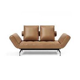 3-Sitzer INNOVATION LIVING TM "Ghia Schlafsofa" Sofas Gr. B/H/T: 178cm x 83cm x 93cm, Füsse: Metall, braun eine große Liegefläche mit geringer Stellfläche, beidseitig abklappbar