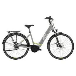 E-Bike Husqvarna E-BICYCLES "E-Citybike Towner 2" E-Bikes Gr. 46cm, 28 Zoll (71,12cm), grau (dark grey) Pedelec, Elektrofahrrad für Herren u. Damen, tiefer Einstieg