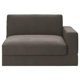 1,5-Sitzer RAUM.ID "Innovid", grau (fango), B:132cm H:87cm T:108cm, 100% Polyester, Sofas, Modernes Modul-Polsterprogramm