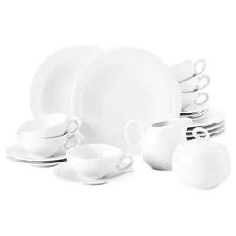 Teeservice Seltmann Weiden "Geschirr-Set Trio" Geschirr-Sets Gr. 20 tlg., weiß Made in Germany, 20 Teile, für 6 Personen