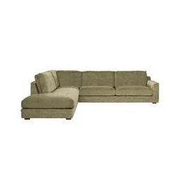 Ecksofa furninova "Grande Design und Komfort, L-Form" Sofas Gr. B/H/T: 271cm x 84cm x 321cm, Ottomane links, grün (schilfgrün) sehr bequem dank loser Kissen und hochwertigem Sitzaufbau