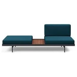 Schlafsofa INNOVATION LIVING TM "Puri Designcouch, innovativ und elegant, Solitärmöbel, Daybed" Sofas Gr. B/H/T: 195cm x 69cm x 80cm, Polyester, blau (navy blau) Designobjekt, Kaltschaumpolsterung für hohen Sitz- und Liegekomfort