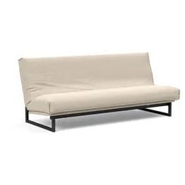 Schlafsofa INNOVATION LIVING TM "Fraction Dauerschlaffunktion, schlicht und elegant, Industriedesign" Sofas Gr. B/H/T: 200cm x 82cm x 95cm, Polyester, braun (latte) bequem, Rückenlehne 3-fach verstellbar