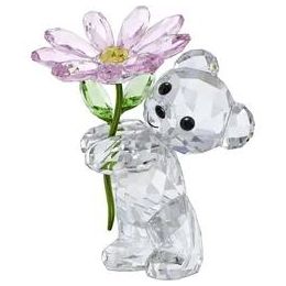 Dekofigur Swarovski "Kristallfigur Sammelfigur Kris Bär Ein Gänseblümchen für Dich, 5675327" Dekofiguren Gr. B/H: 3,4 cm x 5 cm, Kris Bär mit Gänseblümchen, bunt (kristallweiß, rosa, grün, gelb, schwarz) Swarovski Kristall