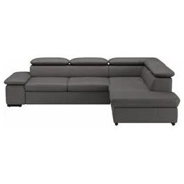 Sit & More Ecksofa SIT & MORE "Alcudia L-Form", braun (mocca), B:272cm H:73cm T:226cm, Sofas, wahlweise mit Bettfunktion