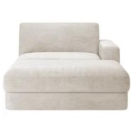 Recamiere RAUM.ID "Innovid" Sofas Gr. B/H/T: 132cm x 87cm x 196cm, Breitcord, Recamiere rechts, beige (creme) Modernes Modul-Polsterprogramm