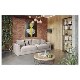 Big-Sofa RAUM.ID "Innovid" Sofas Gr. B/H/T: 264cm x 87cm x 108cm, Luxus-Microfaser Euphoria, grau (elefant) Modernes Modul-Polsterprogramm