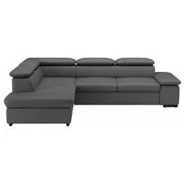 Sit & More Ecksofa SIT & MORE "Alcudia L-Form", braun (mocca), B:272cm H:73cm T:226cm, Sofas, wahlweise mit Bettfunktion