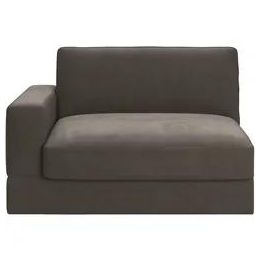 1,5-Sitzer RAUM.ID "Innovid", grau (fango), B:132cm H:87cm T:108cm, 100% Polyester, Sofas, Modernes Modul-Polsterprogramm