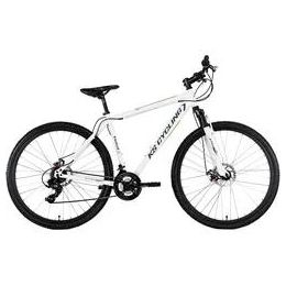 KS-Cycling Mountainbike KS CYCLING "Heist" Fahrräder Gr. 51cm, 29 Zoll (73,66cm), weiß (weiß-grün-dunkelgrau) für Damen und Herren, Kettenschaltung