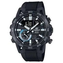 Smartwatch Casio EDIFICE Smartwatches schwarz Armbanduhr, Herrenuhr, Bluetooth, Stoppfunktion, Weltzeit, digital